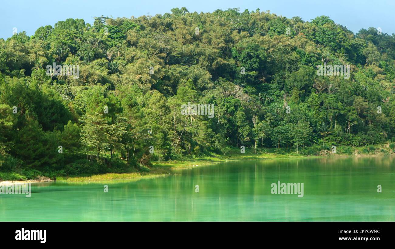 beautiful and amazing lake linow Stock Photo - Alamy