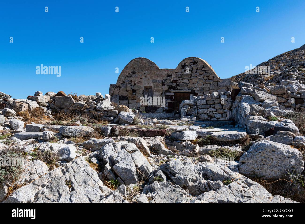 Ancient Thera, Santorini, Greece Stock Photo - Alamy