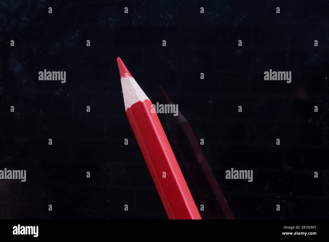 Red colored pencil hi-res stock photography and images - Alamy