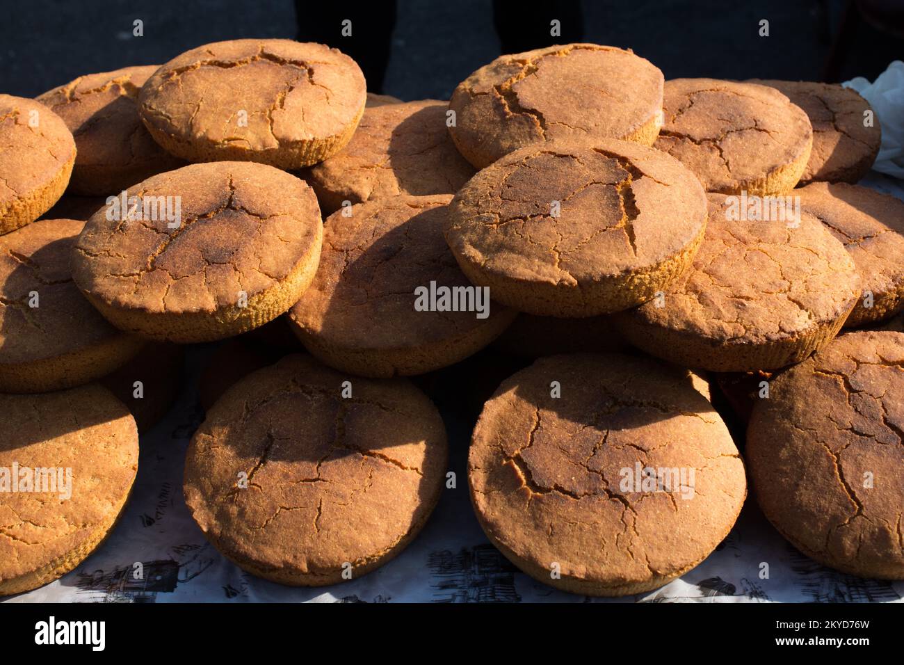 Loaf of Corn bread freshly made of corn flour Stock Photo - Alamy