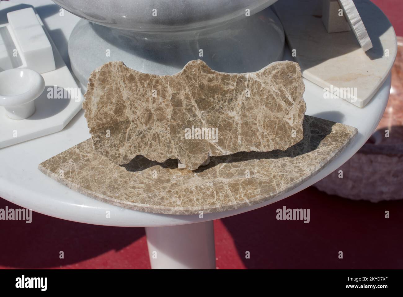 Map of Turkey cut outlined on marble stone Stock Photo - Alamy