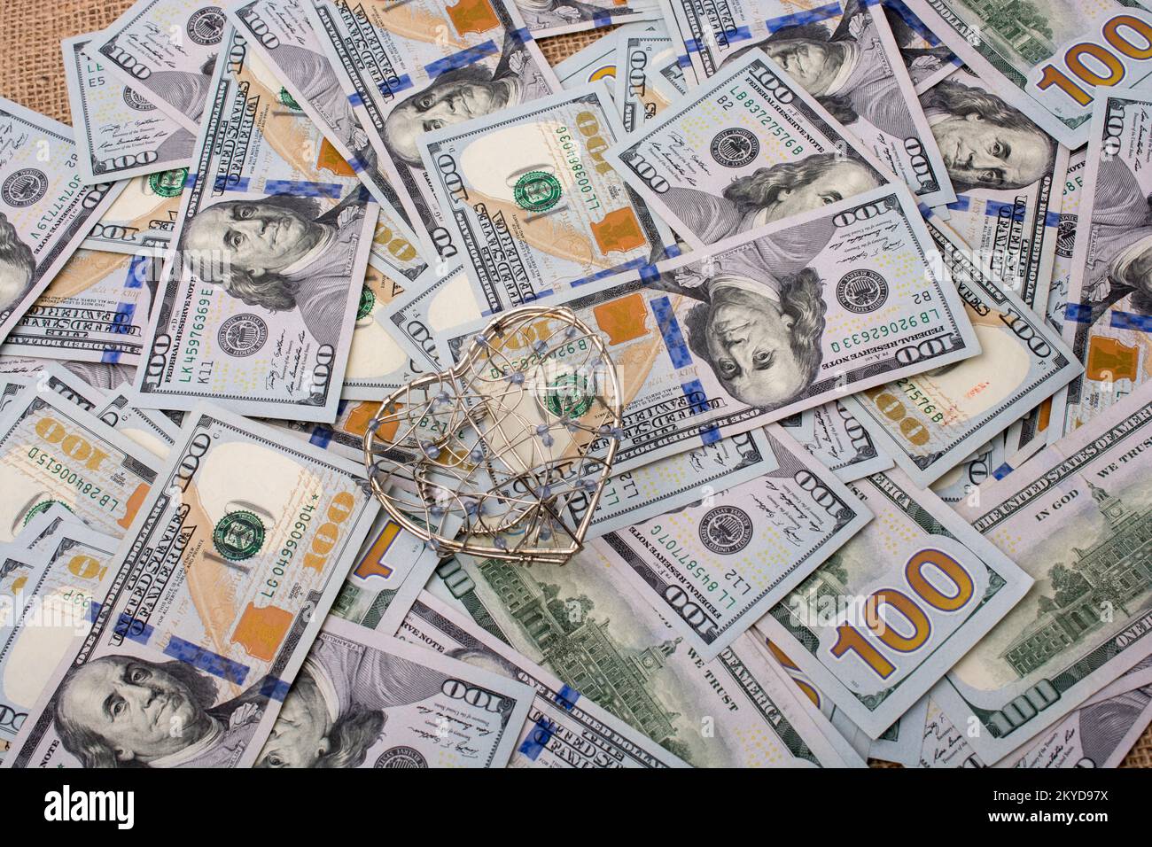 Banknote bundle of US dollar Stock Photo - Alamy