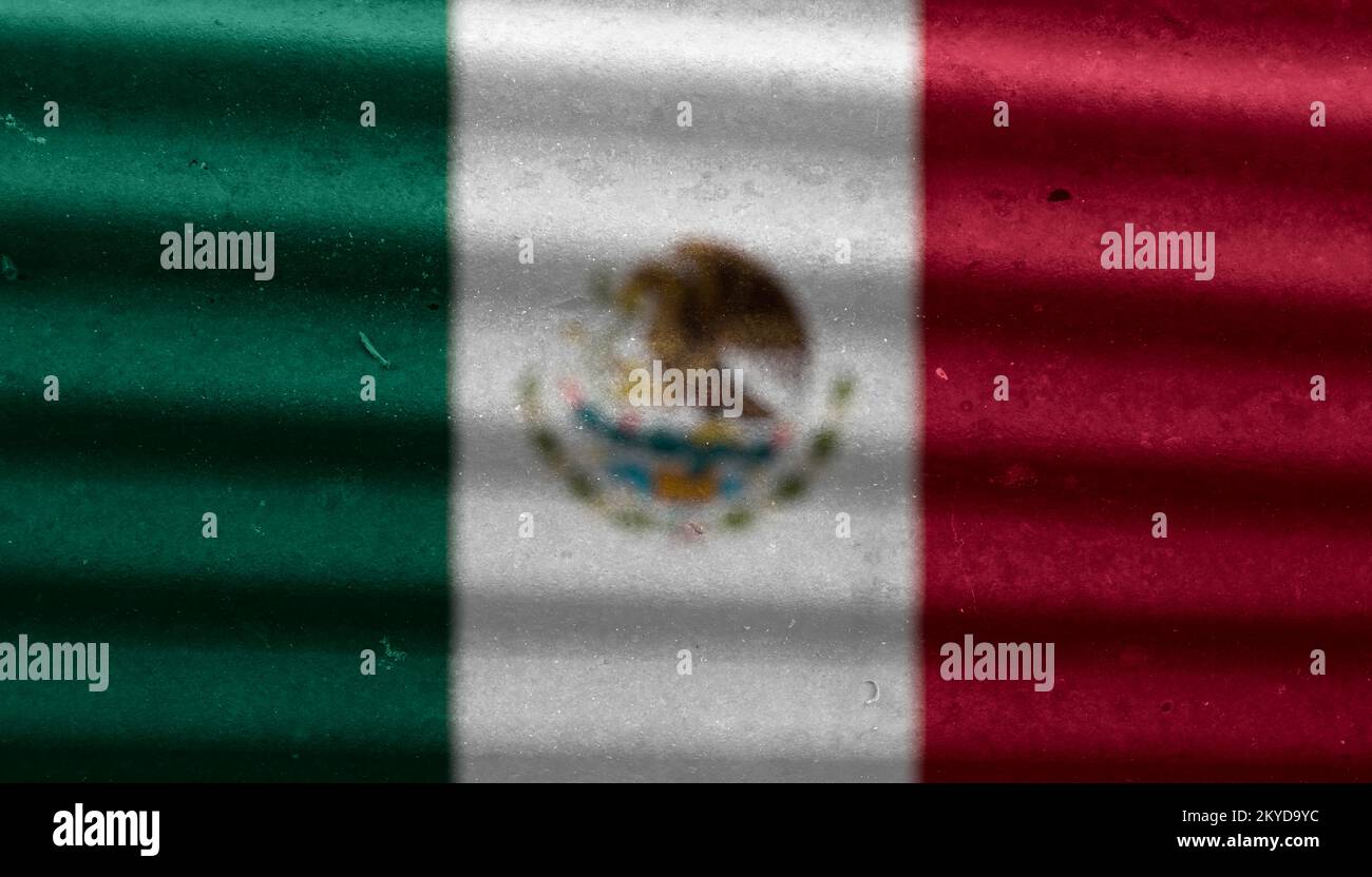 mexican flag texture as background Stock Photo - Alamy