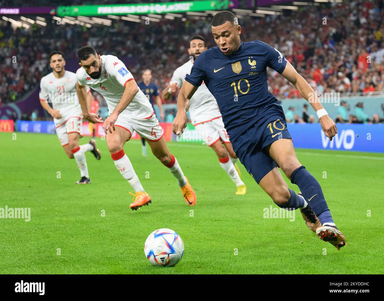 Al Rajjan, Qatar. 30th Nov, 2022. Fu all, World Cup, Tunisia - France ...