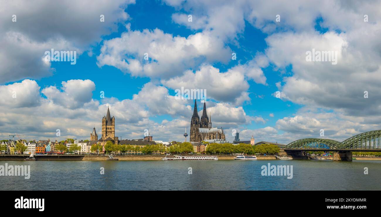 City Hall, Gross St. Martin, Colonius TV Tower, Cologne Cathedral, Old ...