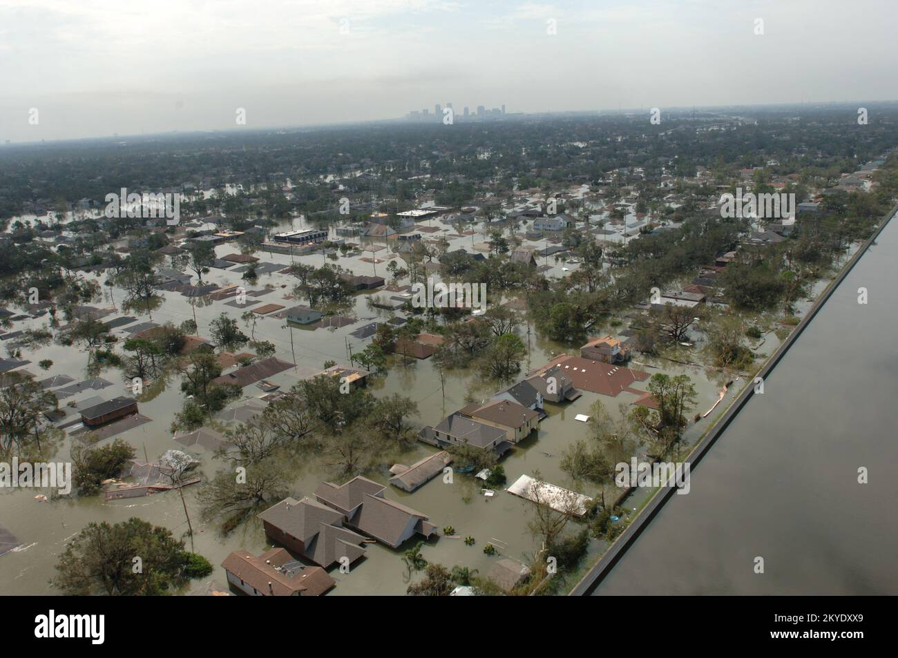 Hurricane Katrina, New Orleans, LA, August 30, 2005 -- Several areas of ...