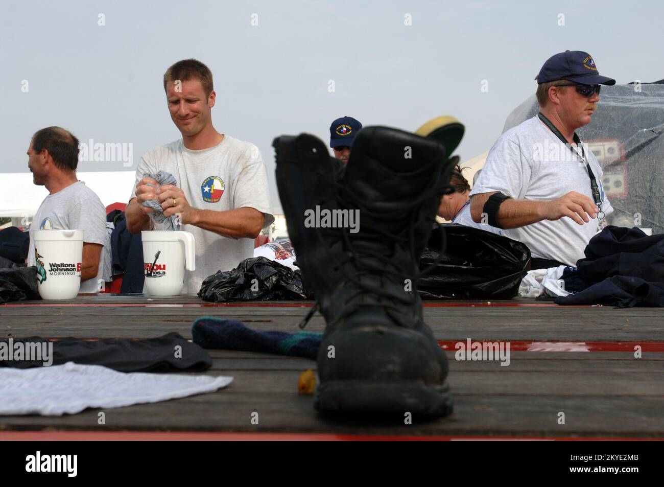 Hurricane Katrina, New Orleans, LA, September 1, 2005 -- Members of the ...