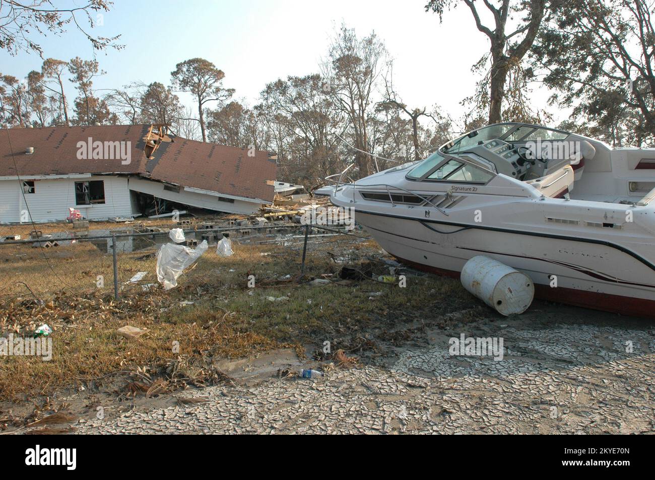 Hurricane Katrina, Biloxi, Miss., September 3, 2005 -- Damaged houses ...