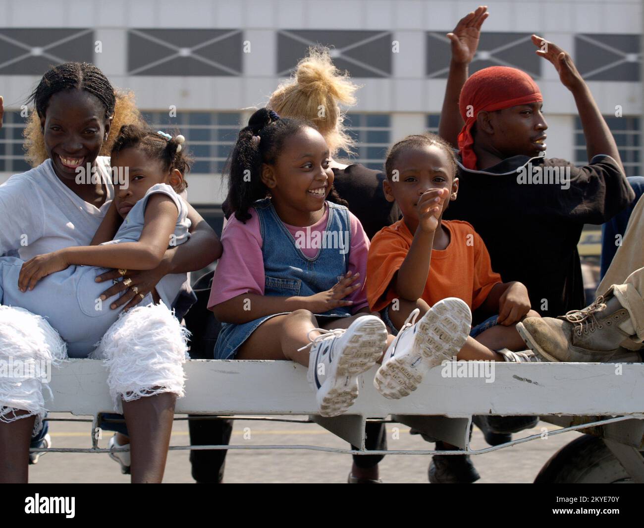 Hurricane Katrina, New Orleans, La., September 3, 2005 -- Evacuees and ...