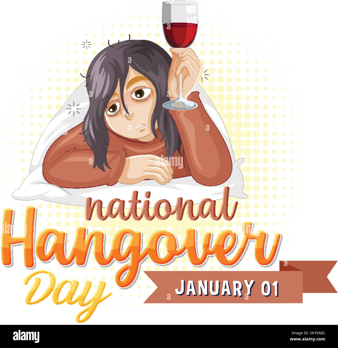 Happy National Hangover Day illustration Stock Vector Image & Art - Alamy
