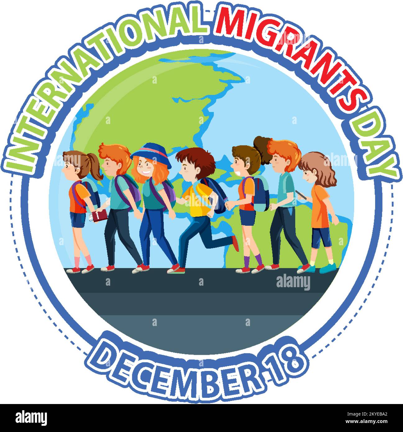 International Migrants Day Banner Design illustration Stock Vector Image & Art - Alamy