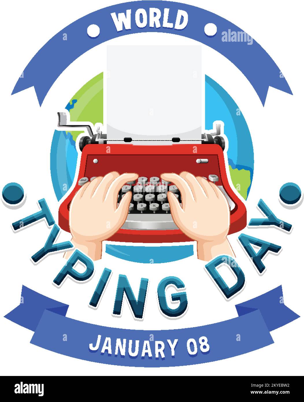 World typing day January icon illustration Stock Vector Image & Art - Alamy