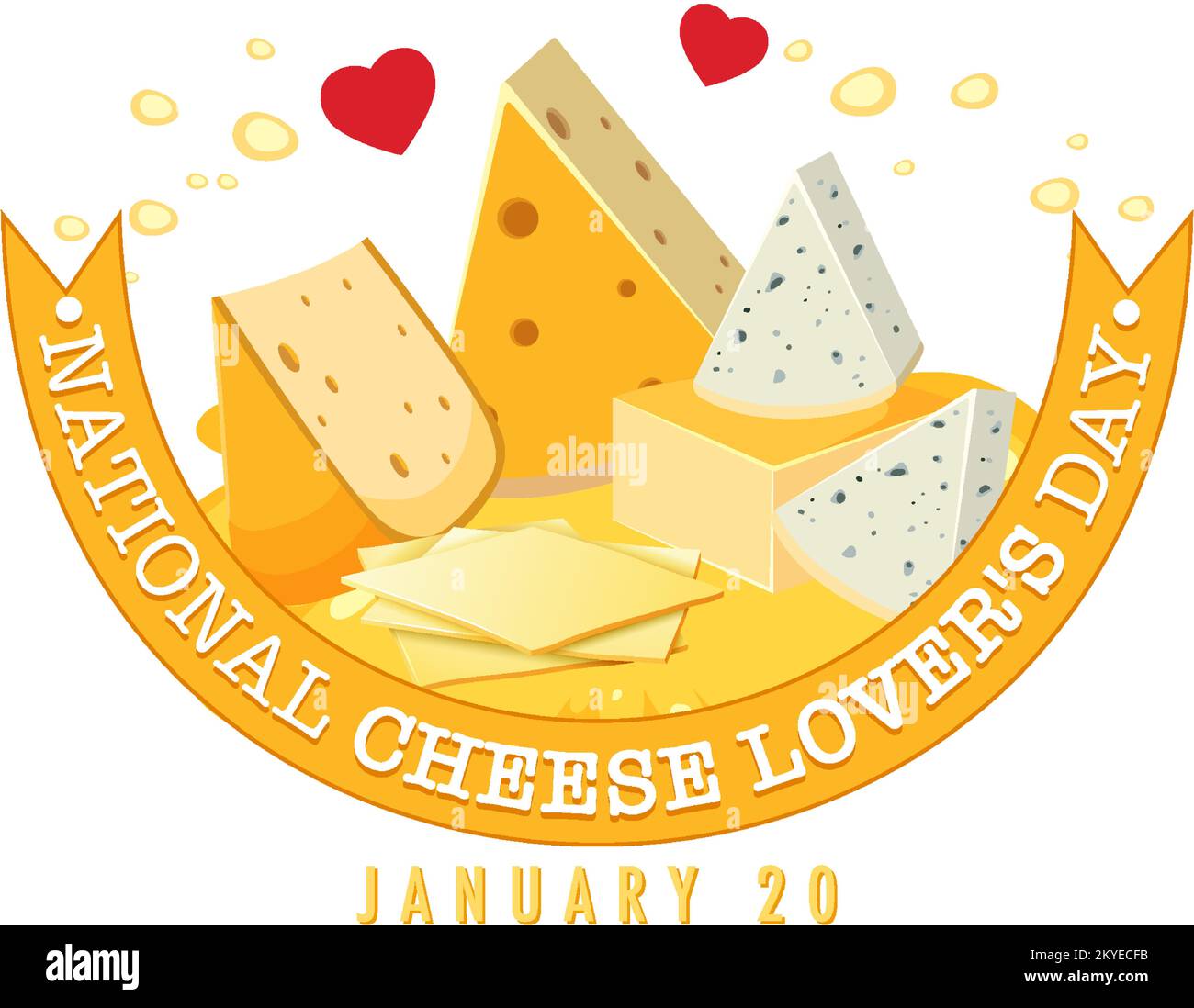 Cheese lovers day Stock Vector Images - Alamy