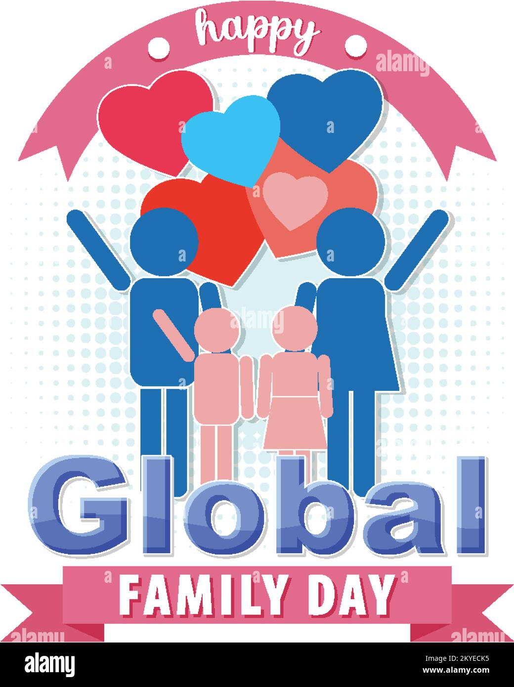 Global Family Day Baner Design illustration Stock Vector Image & Art ...