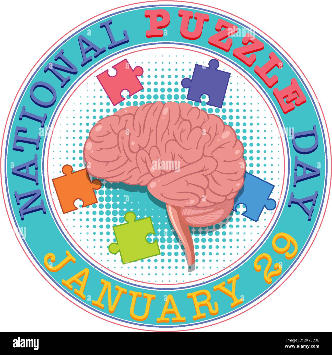 National Puzzle Day Banner illustration Stock Vector Image & Art - Alamy