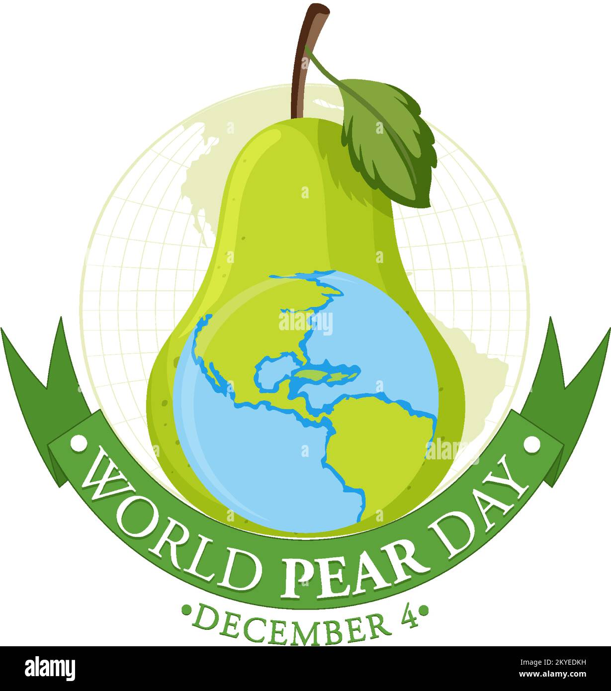 World Pear Day Poster Design illustration Stock Vector Image & Art - Alamy