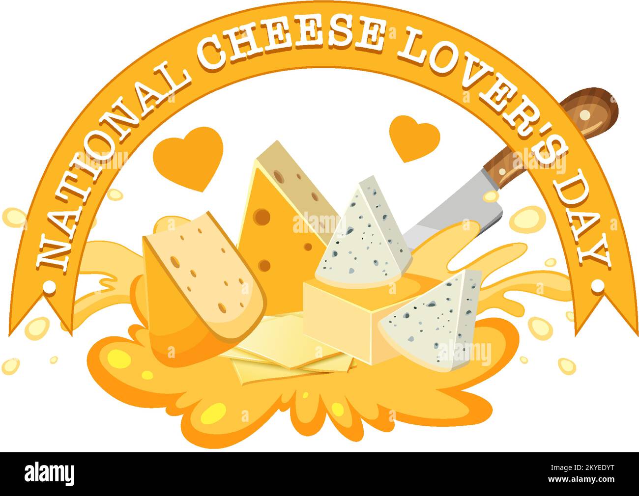 Cheese lovers day Stock Vector Images - Alamy