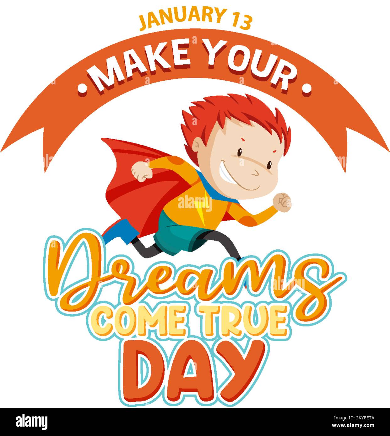 Make Your Dreams Come True Banner Design illustration Stock Vector ...
