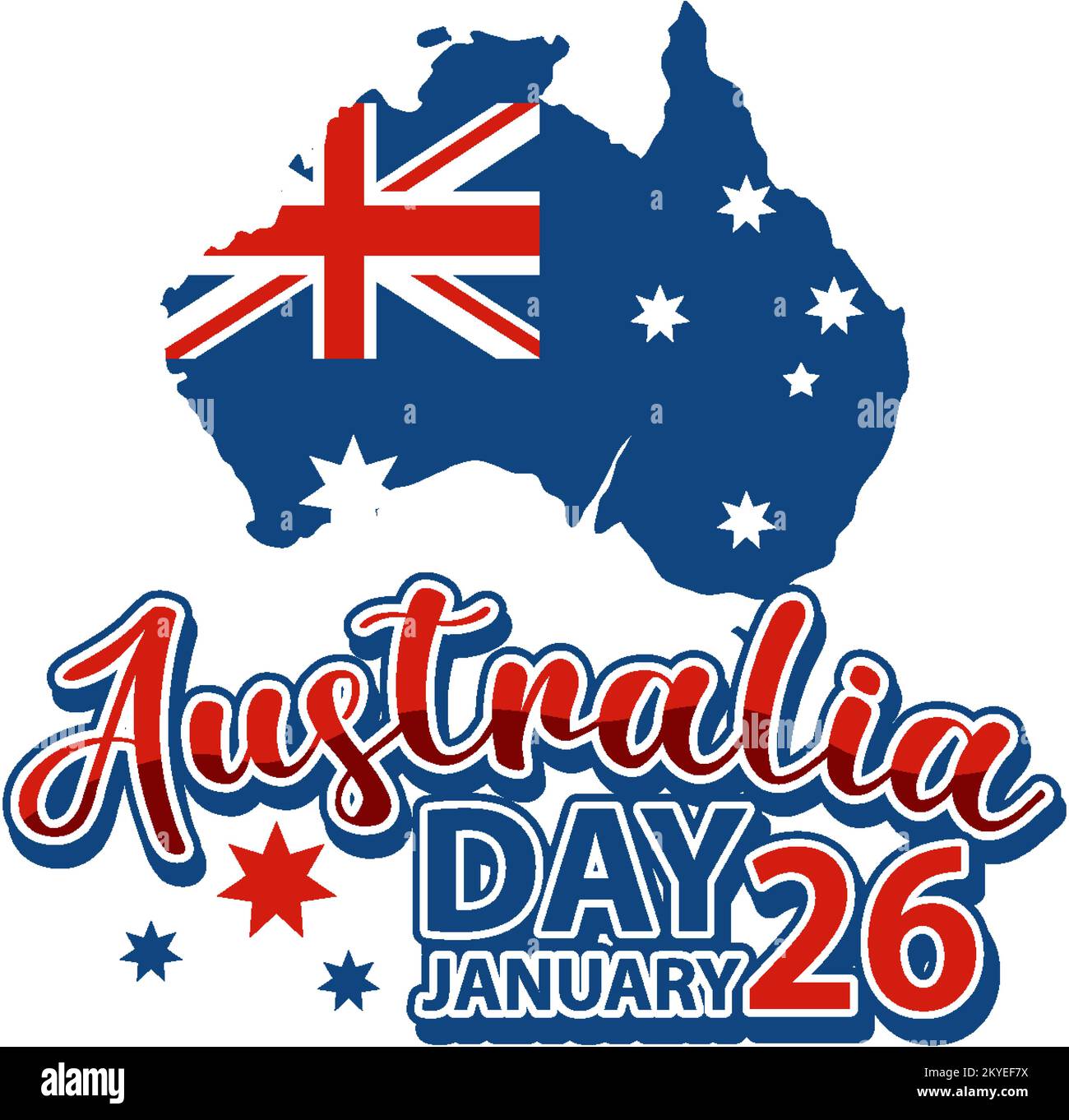 Happy Australia Day Banner illustration Stock Vector Image & Art - Alamy
