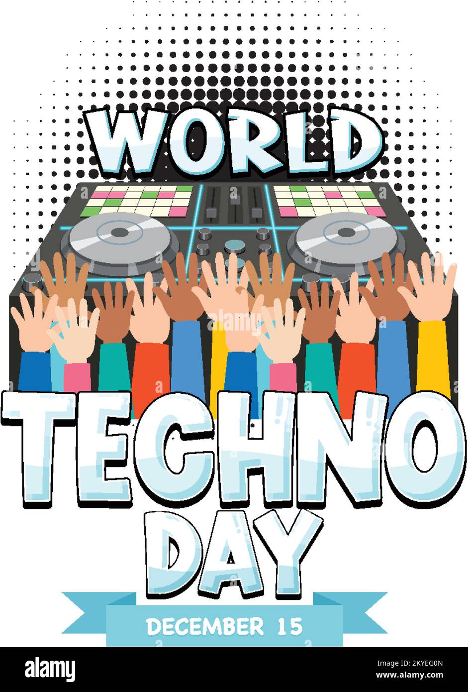 World Techno Day Banner Design illustration Stock Vector Image & Art ...