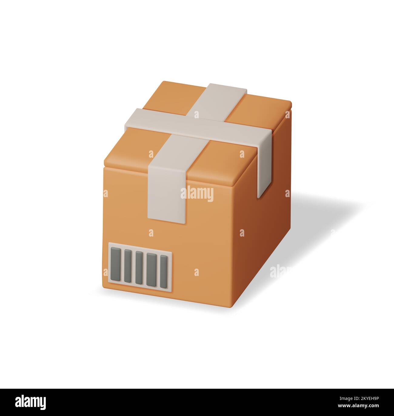 3D Carton Packaging Box Isolated on White Stock Vector Image & Art - Alamy