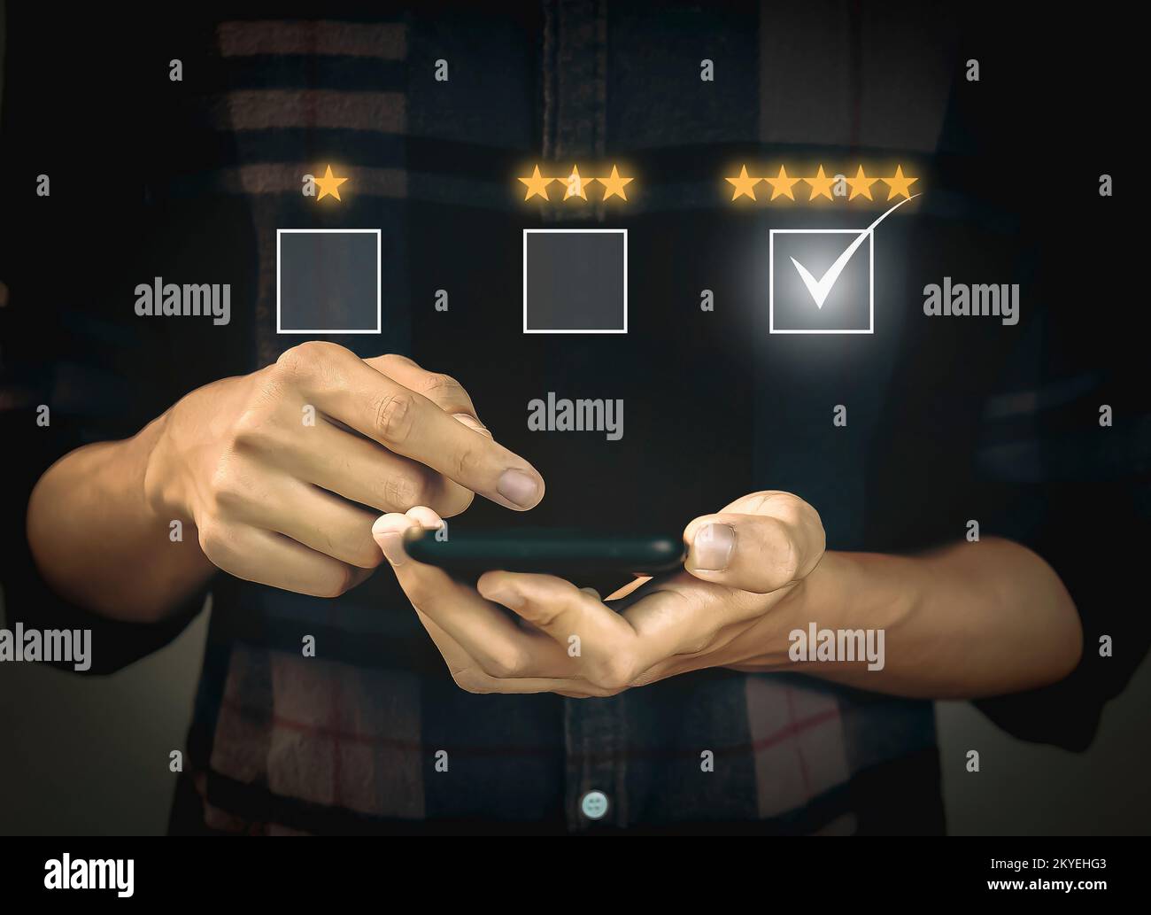 Customer feedback rating chalk hi-res stock photography and images - Alamy