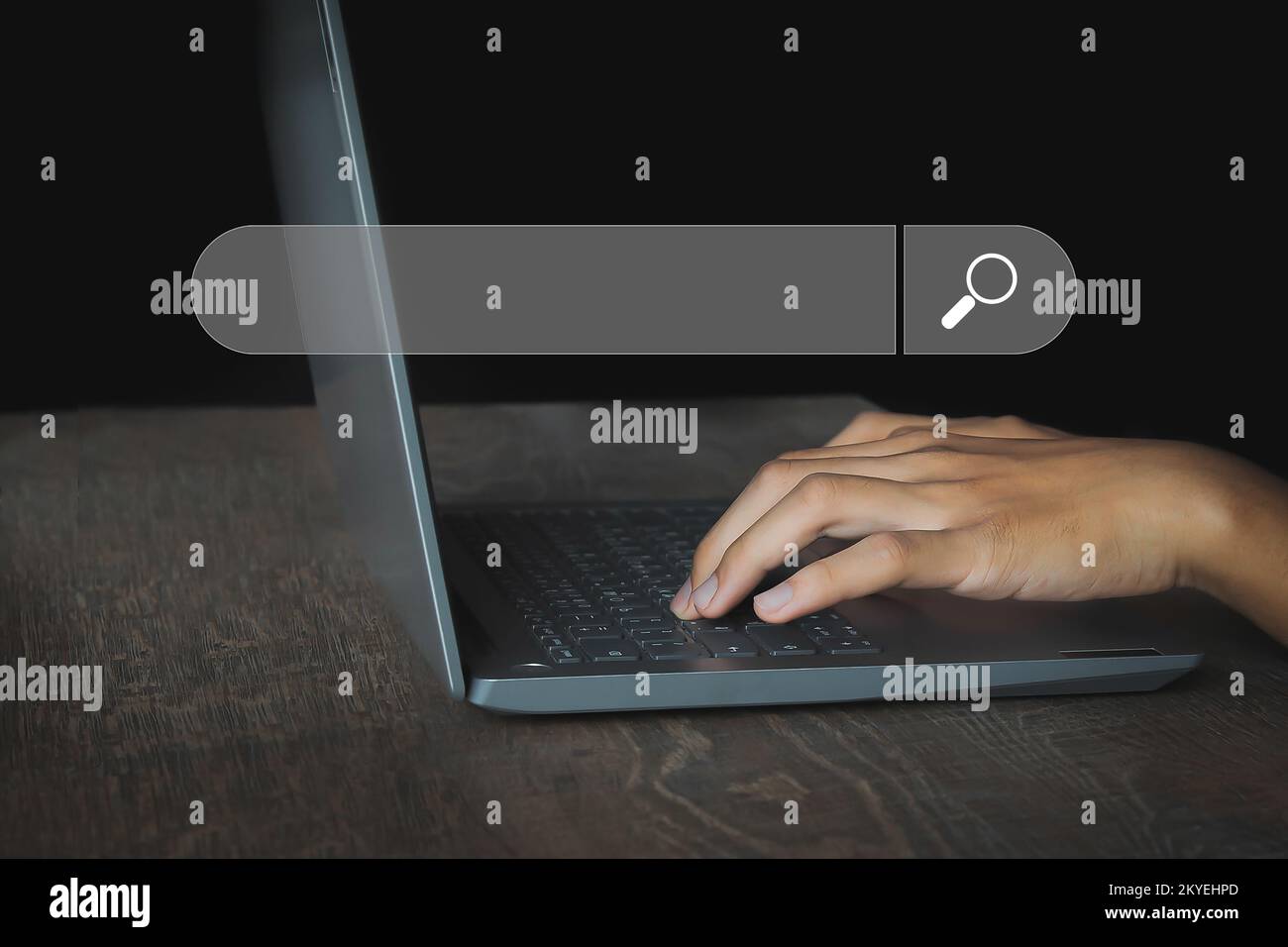 internet search Internet use for business and communication Stock Photo ...