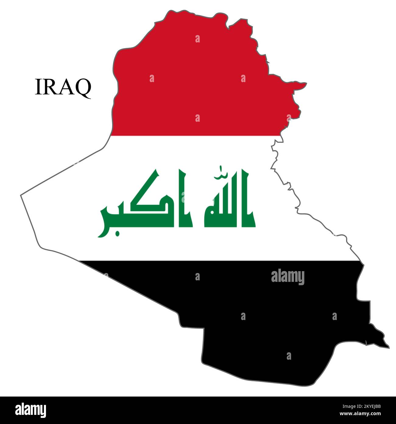 Iraq map vector illustration. Global economy. Famous country. Middle ...