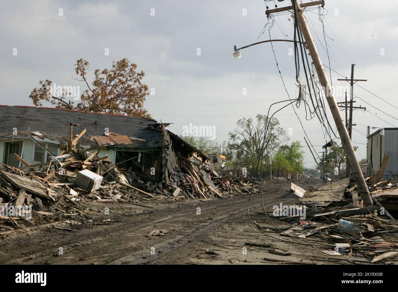 Hurricane Katrina, New Orleans, LA., 9/18/2005-- Damage to homes and ...