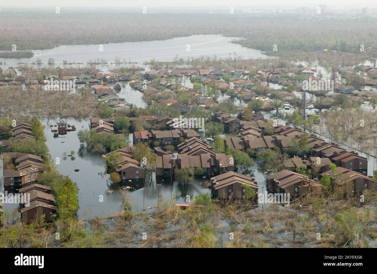 Hurricane Katrina, New Orleans, LA., 9/19/2005 -- Aerial view of ...