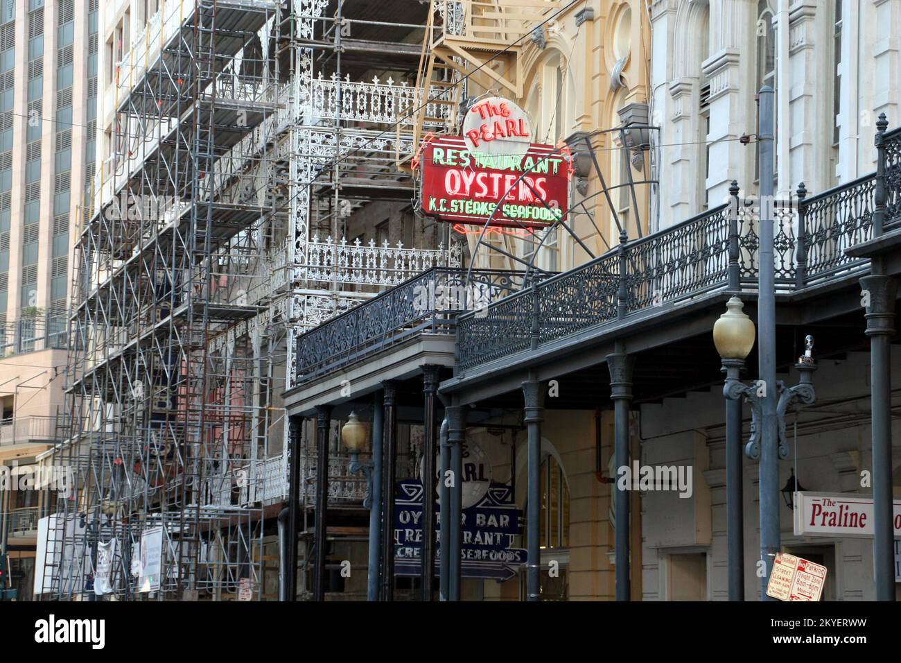 Hurricane Katrina, New Orleans, LA, October 9, 2005 - Scaffolding ...
