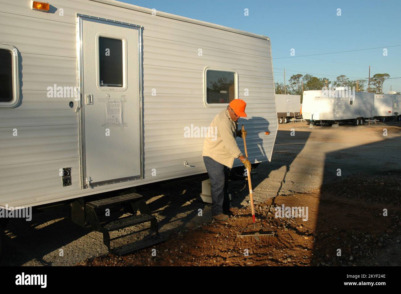 Hurricane Katrina, Pascagoula, Miss., November 2, 2005 -- A Contractor ...