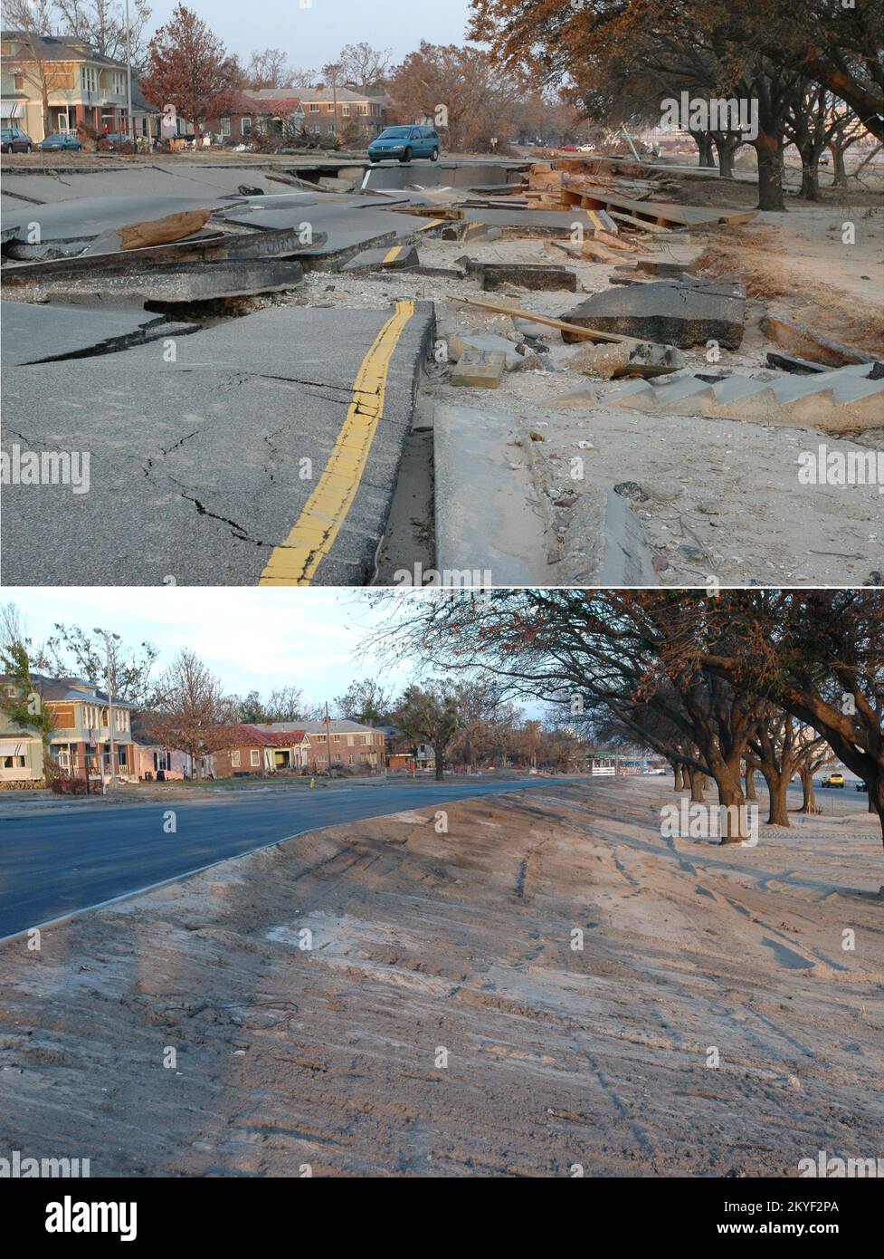 Hurricane Damage Before And After Katrina