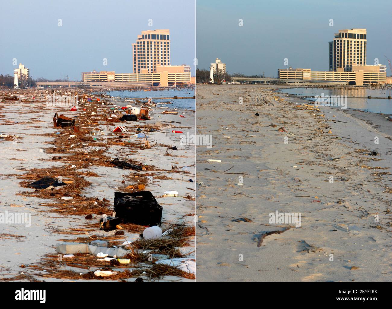 Biloxi Before And After Katrina Recovery Still Continues Ten Years