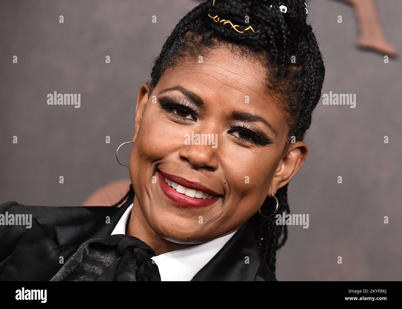 Westwood, USA. 30th Nov, 2022. Andrea Bowman arriving to the premiere ...