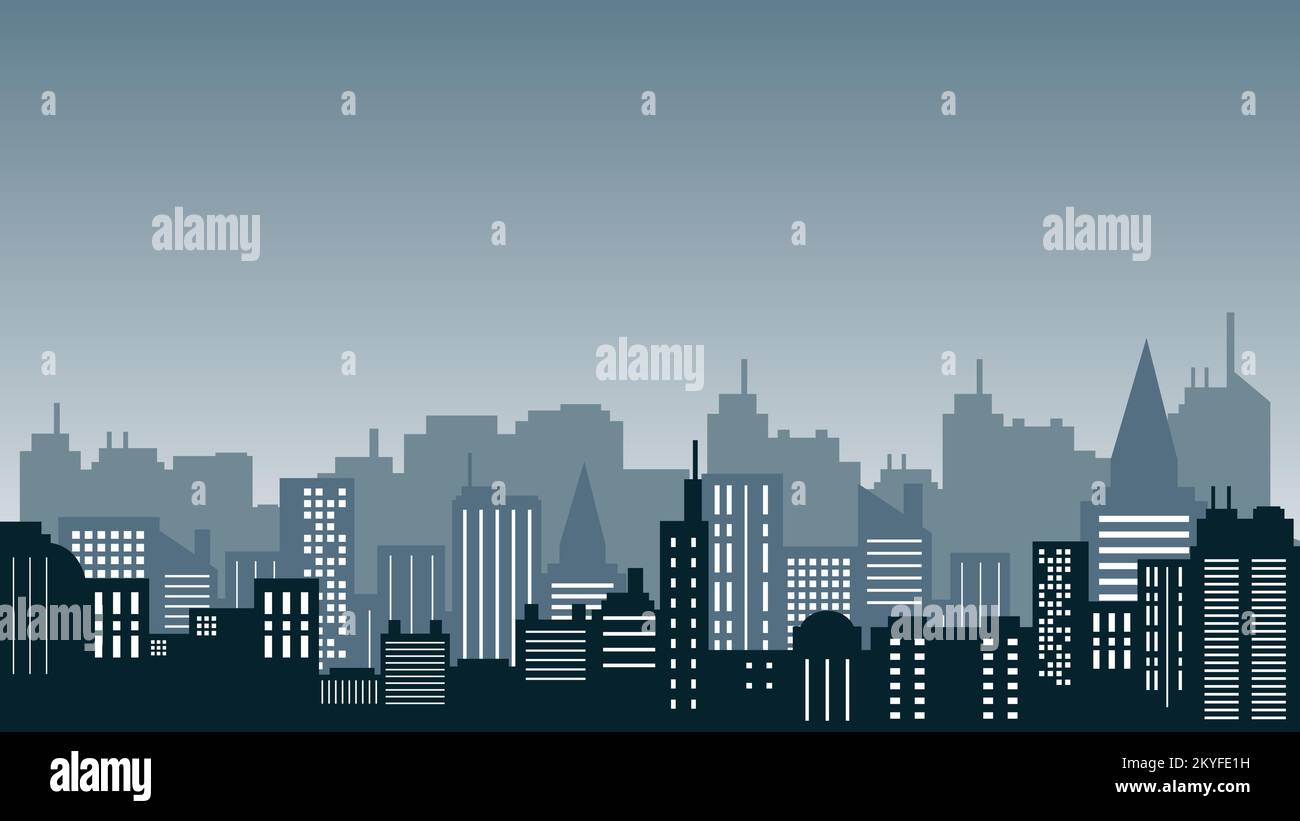 Vector city skyscrapers over high rise buildings and apartments. Collection city vector Stock ...