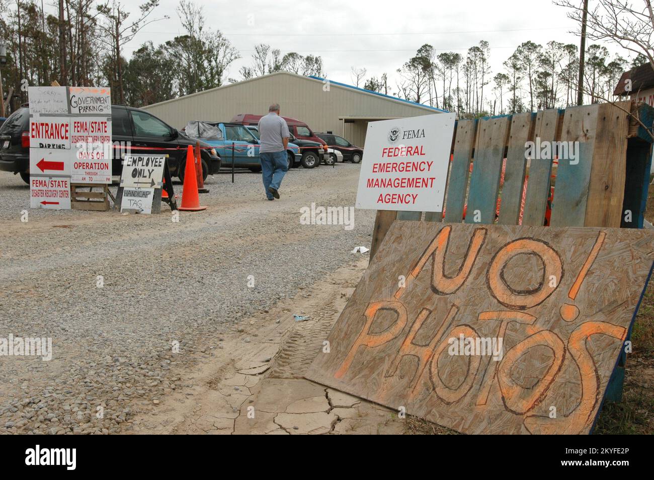 Hurricane Katrina, Waveland, Miss., January 10, 2006 -- The entrance to ...