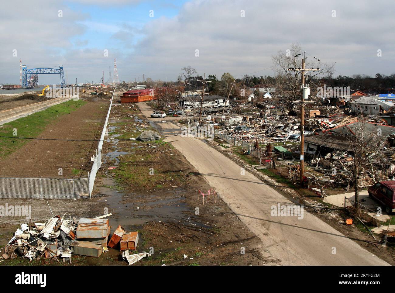 Hurricane Katrina, New Orleans, LA January 24, 2006 - Repairs continue ...
