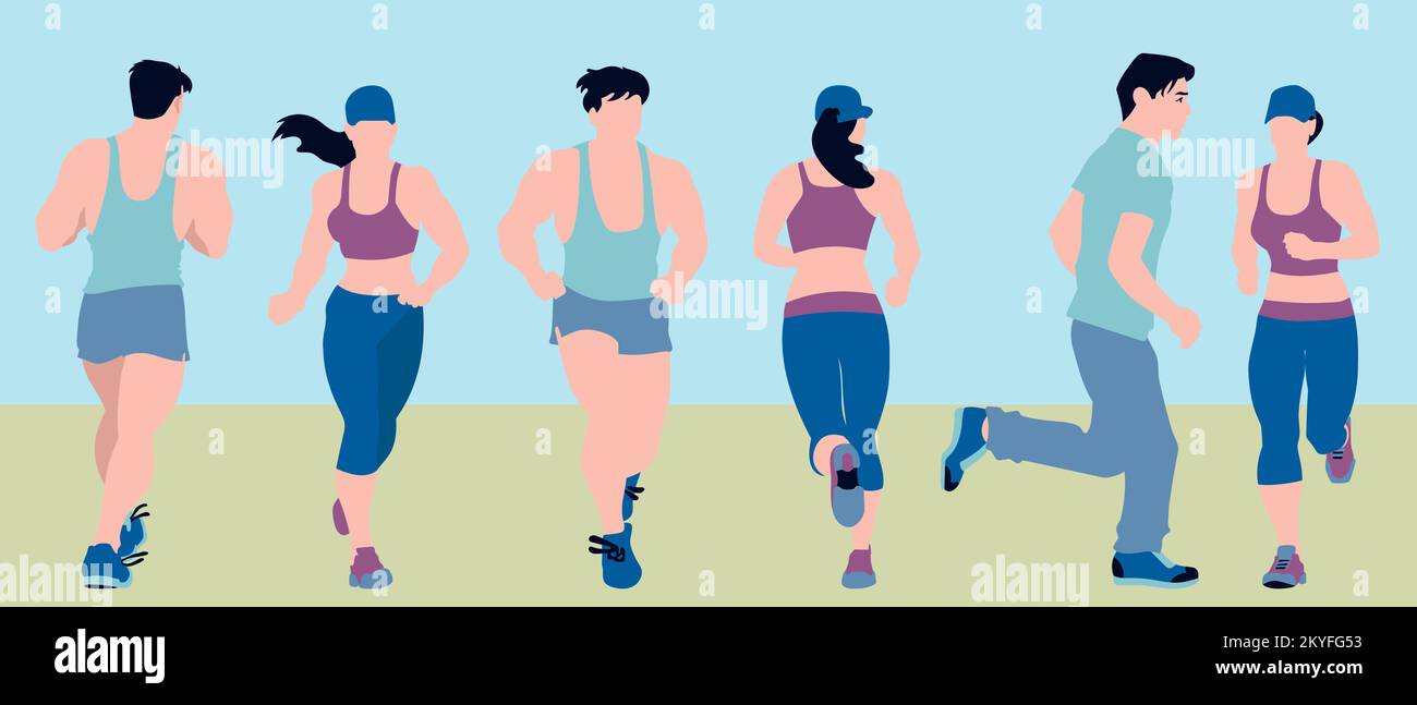 Walking field fitness Stock Vector Images - Alamy