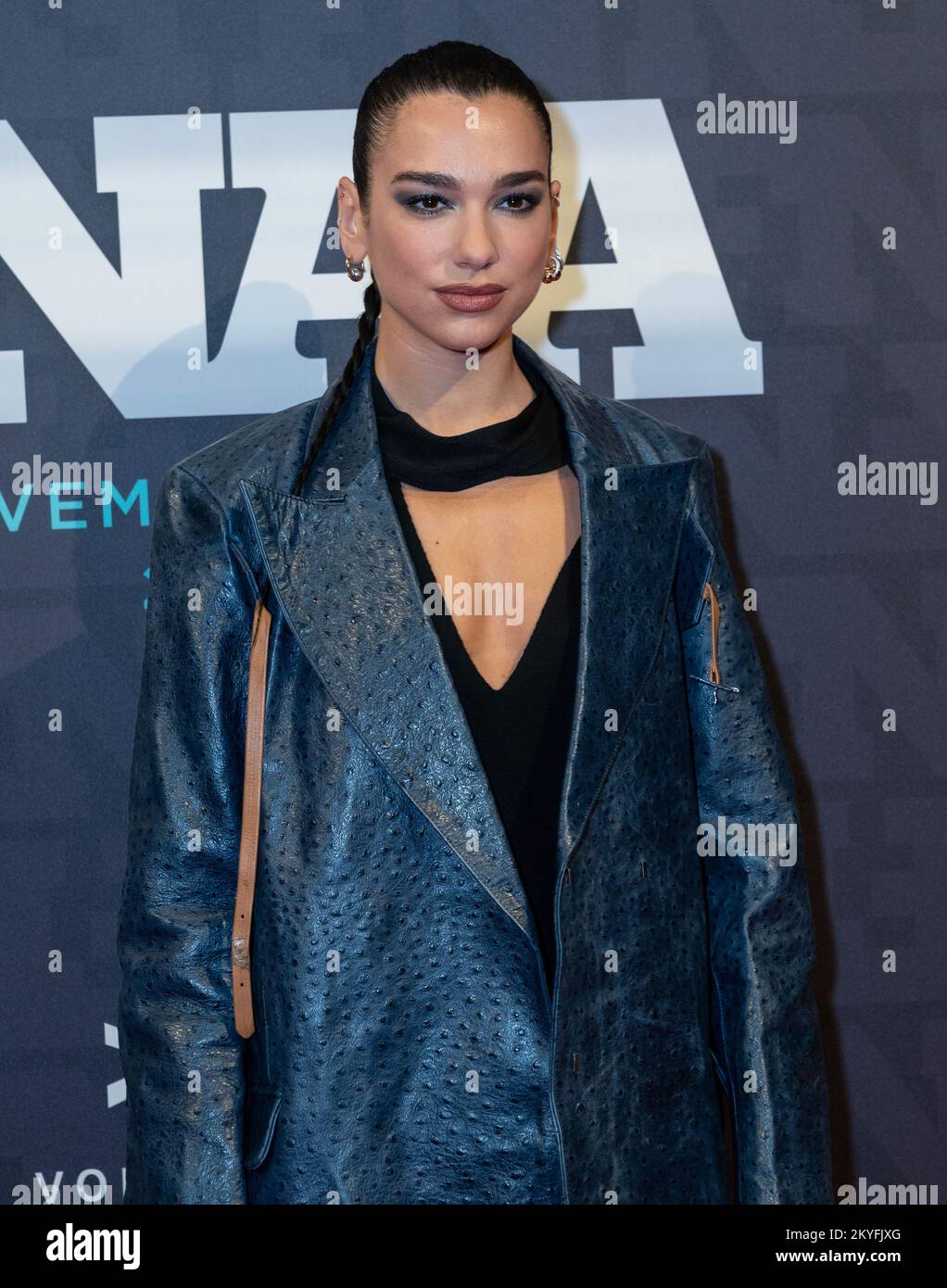 Dua Lipa attends the 2022 Footwear News Achievement Awards at Cipriani ...