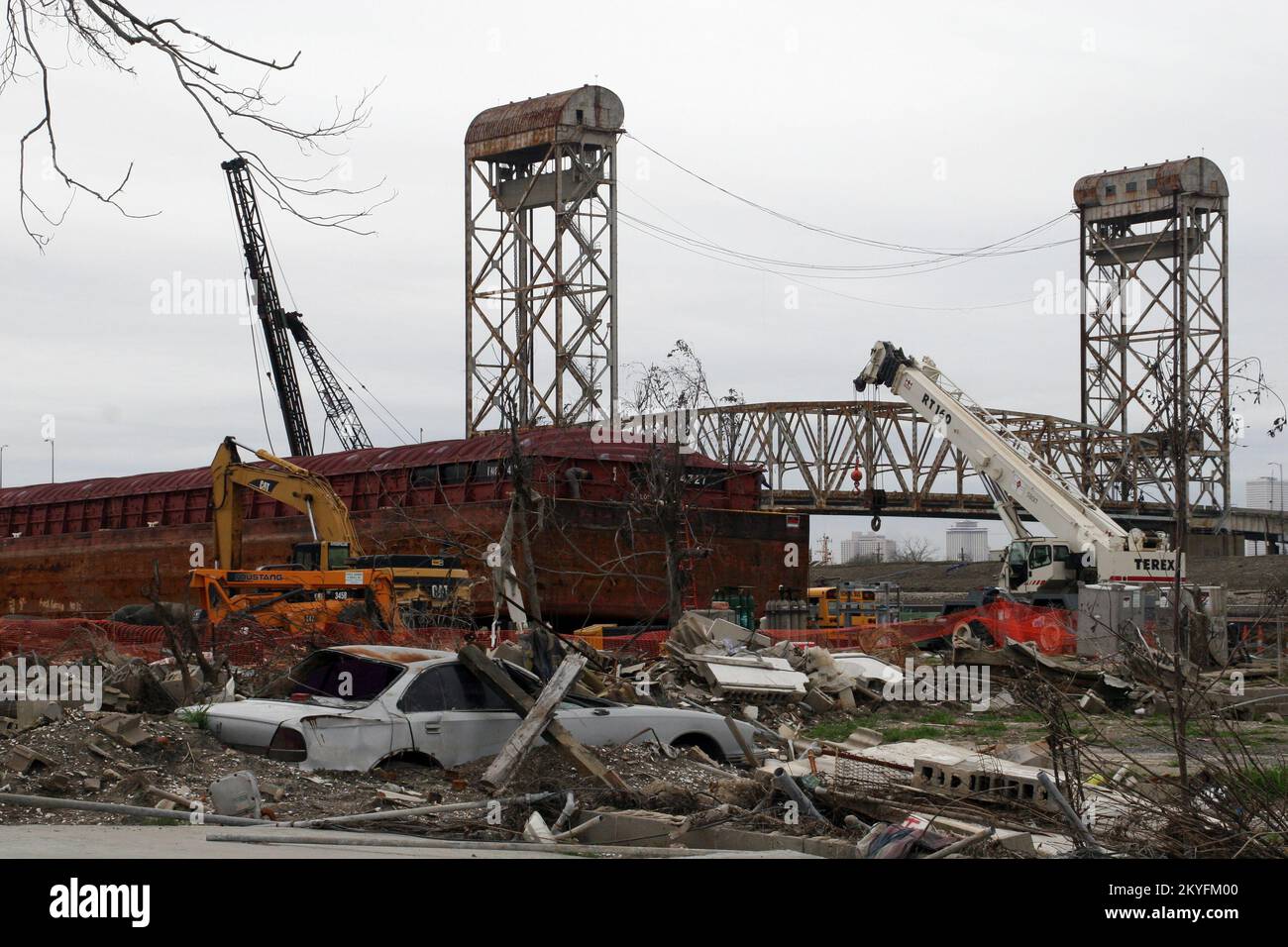 Hurricane Katrina, New Orleans, LA, February 24, 2006 - This grounded ...