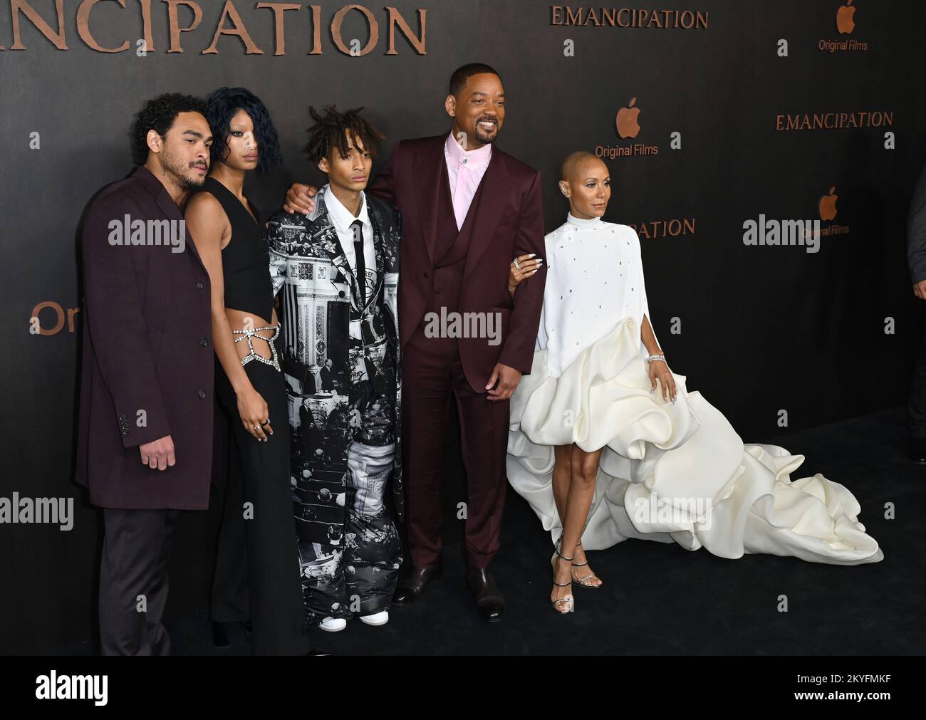 Los Angeles, USA. 30th Nov, 2022. Trey Smith, Willow Smith, Jaden Smith, Will Smith & Jada ...