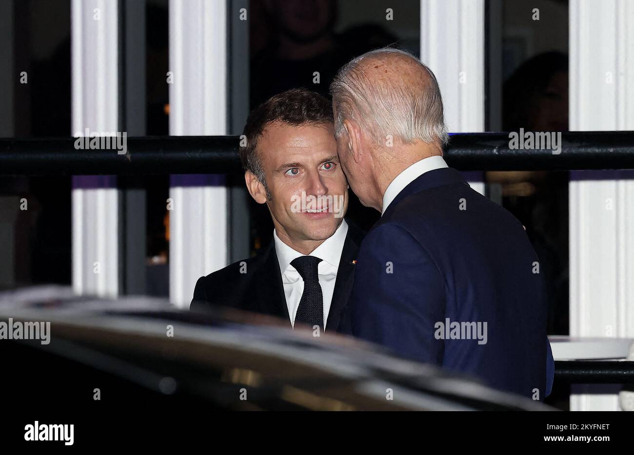 French President Emmanuel Macron, Brigitte Macron with US President Joe ...
