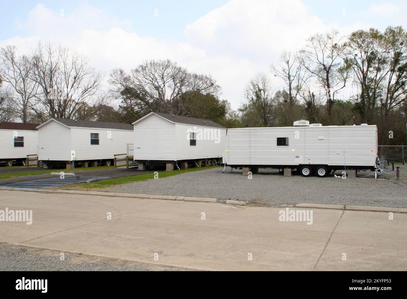 Hurricane Katrina, Baton Rouge, LA, March 6, 2006 - Mobile homes and ...