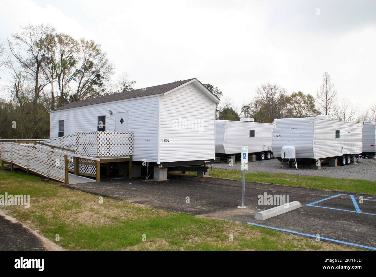 Hurricane Katrina, Baton Rouge, LA, March 6, 2006 - FEMA provides both ...