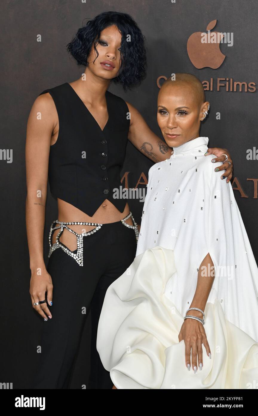 Los Angeles, USA. 30th Nov, 2022. Willow Smith & Jada Pinkett Smith at ...