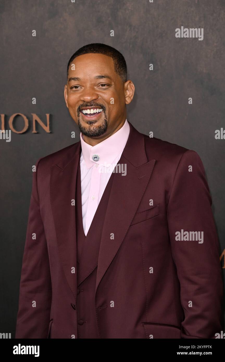 Los Angeles, USA. 30th Nov, 2022. Will Smith at the premiere for ...