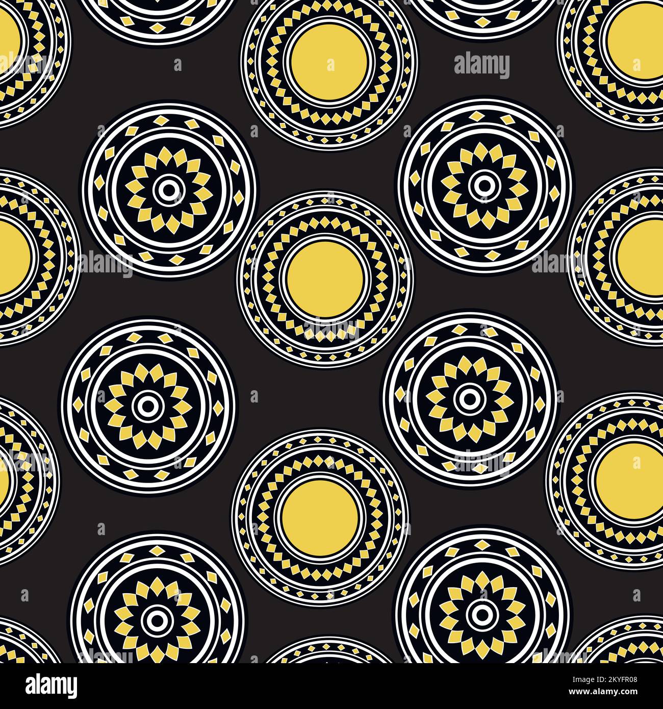 Seamless pattern with geometric aboriginal ornament. Ethnic tribal ...