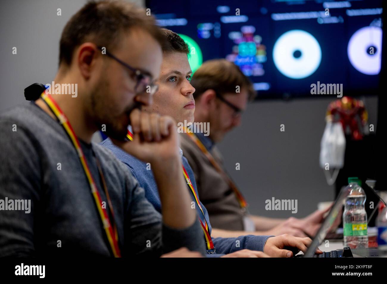 Illustration picture shows a visit to the center for cyber security in ...