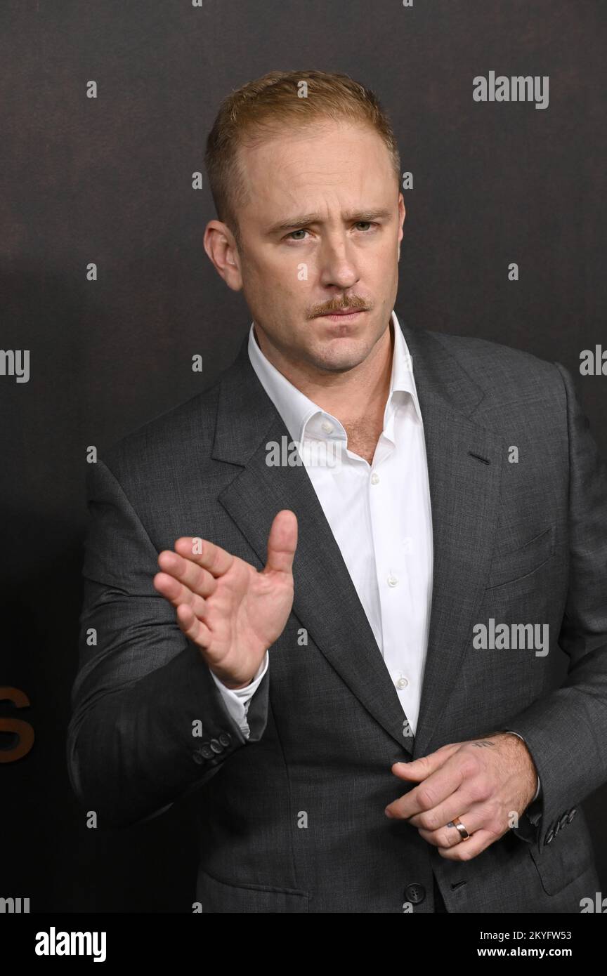 Los Angeles, USA. 30th Nov, 2022. Ben Foster at the premiere for ...